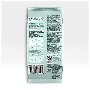 Pond's Vitamin Micellar Wipes For Dry Skin Hydrate Aloe Vera Removes Waterproof Makeup 25 Wipes