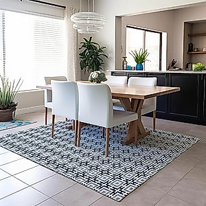 Dalyn Rugs Indoor/Outdoor Marlo MO1 Blue Washable 8' x 10'