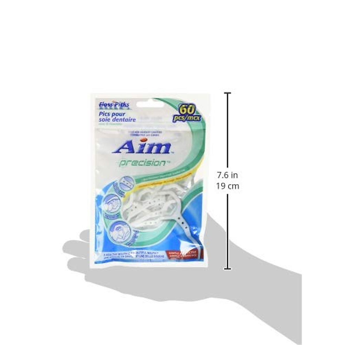 Aim Precision Floss Picks 50 pack