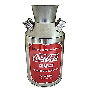 The Tin Box Company Coke Replica Milk Can, Red, 4-1/4 x 8" - 666217
