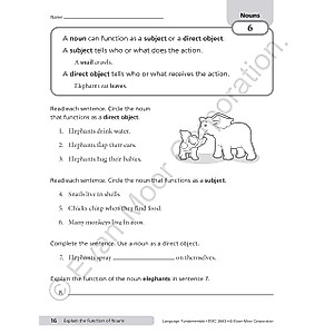 Evan-Moor Language Fundamentals, Grade 3