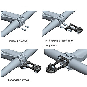 Out Front Bike Computer Combo Mount for Wahoo Elemnt,Wahoo Elemnt Bolt, Wahoo Elemnt Mini,Gopro and Bike Light Adapter