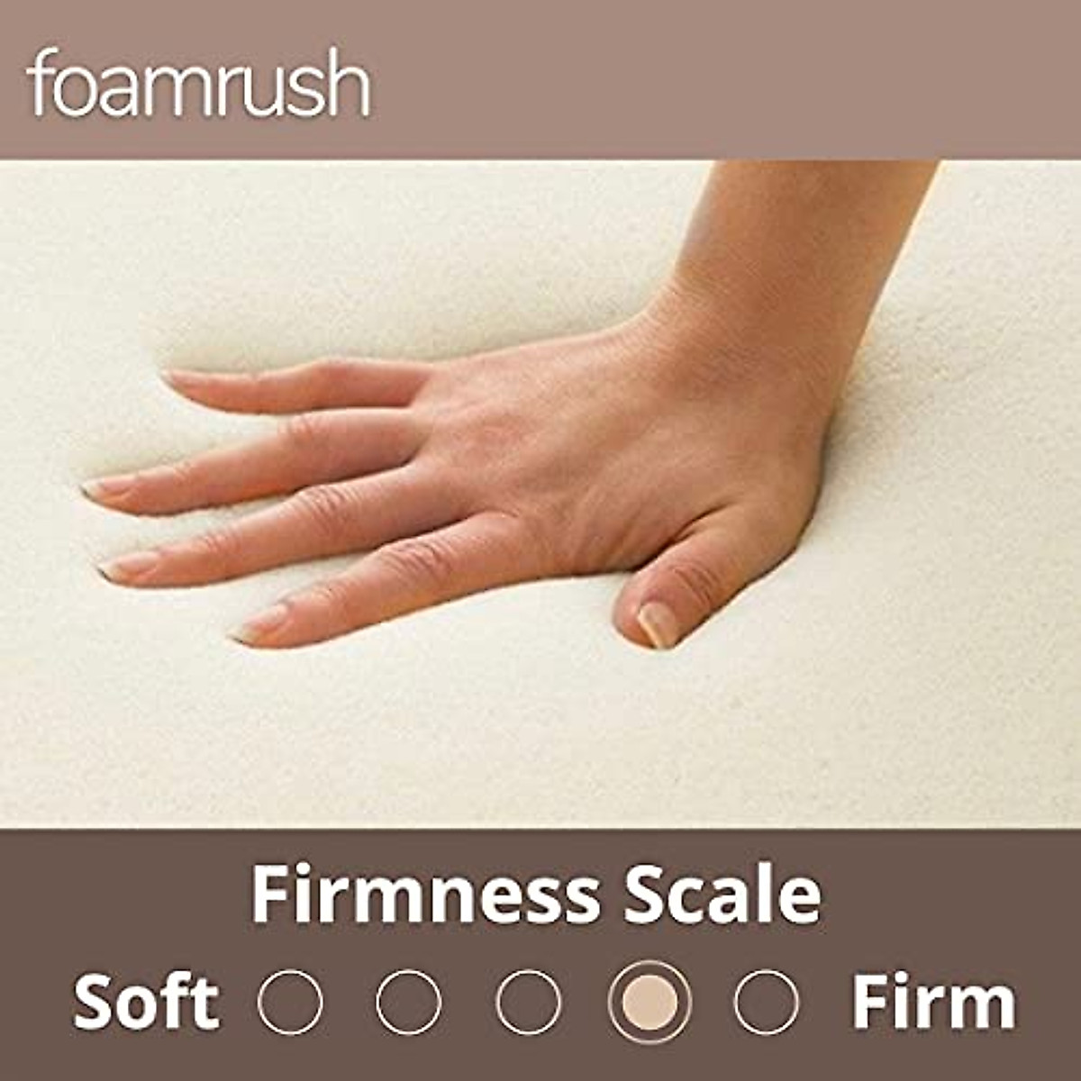 FoamRush 3" x 17" x 17" Diameter Premium Quality High Density Upholstery Foam (Bar Stools, Seat Cushion, Pouf Insert, Patio Round Cushion Replacement) Made in USA