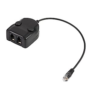 Splitter Training Adapter, Telephone Splitter Training Box Volume Control Intelligent Sound Closed for Phone Handsets
