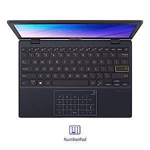 ASUS 2022 Newest Vivobook Go Laptop, 11.6 Inch HD Ultra-Thin Display, Intel Dual core, 4GB RAM, 64GB eMMC, Wi-Fi, Bluetooth, Windows 11 Home in S Mode, Bundle with JAWFOAL