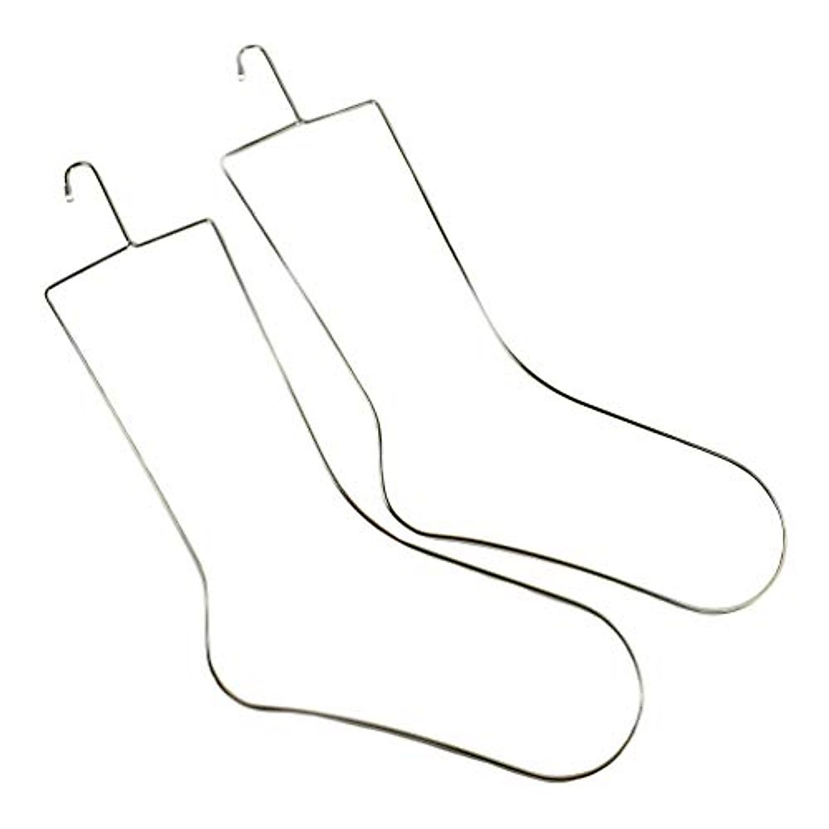 SILLY MONKEY Sock Blockers and Laundry Drying Hanger Rack Stainless Steel, Complete with 3 Pairs of Small, Medium, Large Sock Blockers for Fast Drying and Displaying Hand Knitted Socks