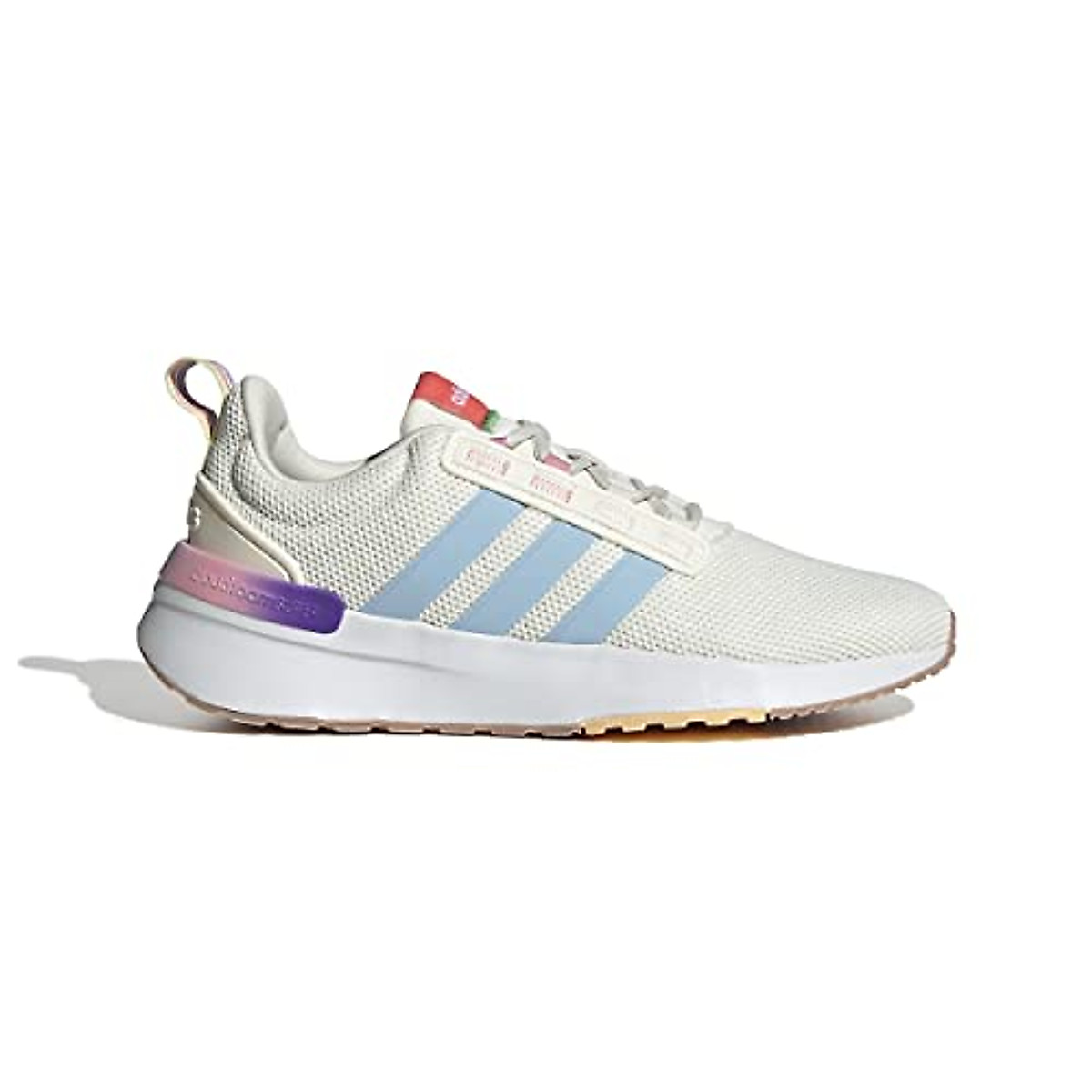 adidas Women's Racer TR21 Running Shoe, Off White/Semi Turbo/Pulse Amber, 7.5