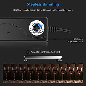 Neewer Photo Studio Light Box, 24” × 24” Shooting Light Tent with Adjustable Brightness, Foldable and Portable Tabletop Photography Lighting Kit with 120 LED Lights and 4 Colored Backdrops