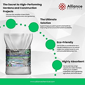 Organic Fine Vermiculite - 15LB Box - Premium Soil Amendment for Lush Indoor and Outdoor Gardens - Ideal for Potting Plants, Succulents, Bonsai, Orchids, Fungus and More - Enhances Composting, Seed Starting, and Hydroponics - Your Essential Gardening Part