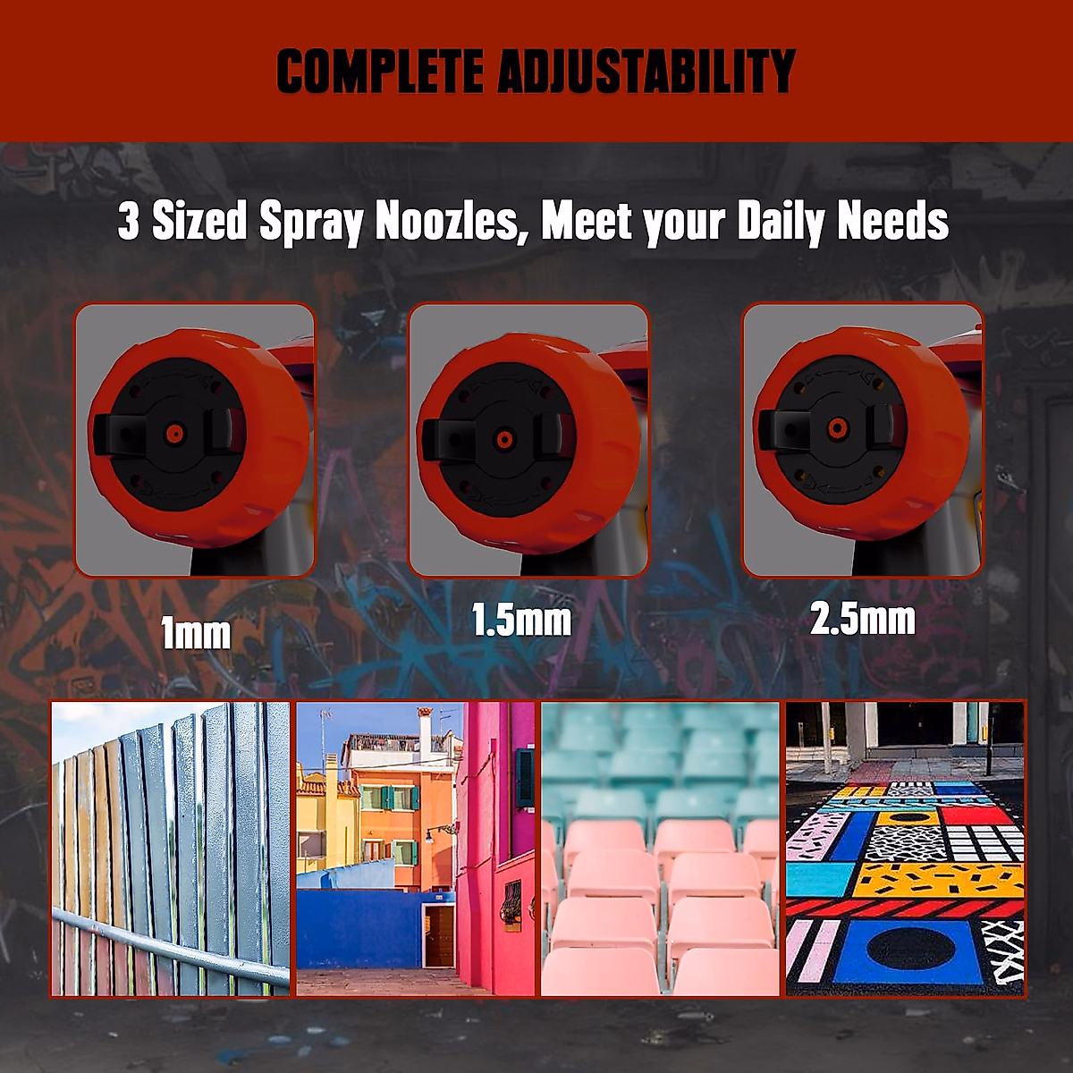 Cordless Paint Sprayer, Upgraded HVLP Brushless Spray Gun Compatible with Milwaukee 18V Battery (Tool Only), Easy to Clean, 3 Copper Nozzles, 3 Spray Patterns for Home Interior & Exterior Painting