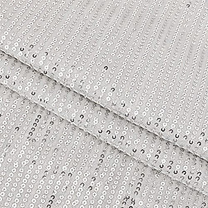 Summer Dress, Black Long Sleeve Dress Women Plus Size Dress for with Pockets Women's Fashion Loose Straight Sequin Glitter Dress Party Beaded Dress The Little Dress Sleeveless (M, Silver)