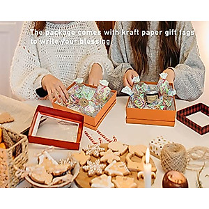 Zulihoia Christmas 100 PCS Cellophane Treat Bags, 4" x 6" Cookie Candy Popcorn Bags, Clear Small Gift Bags, Decorative Party Favor Bags