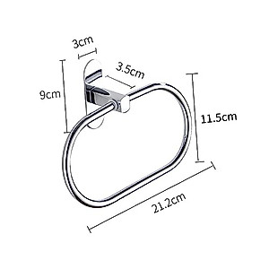 Towel Rack 2pcs Towel Hanger Wall Mounted Towel Holder Towel Rack No Punching Towel Ring Tower Hanger Towel Hanging Towel Bar Single Towel Shelf Towel Bar