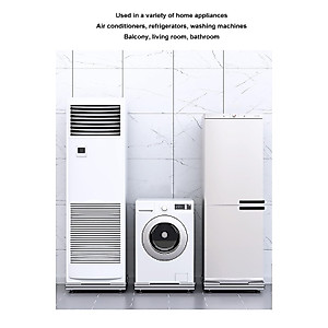 Adjustable Washing Machine Stand Base Aluminum Alloy Sturdy Feet, Suitable for Refrigerator Mini Fridge, Holds 400KG, Keep Bottom Ventilated