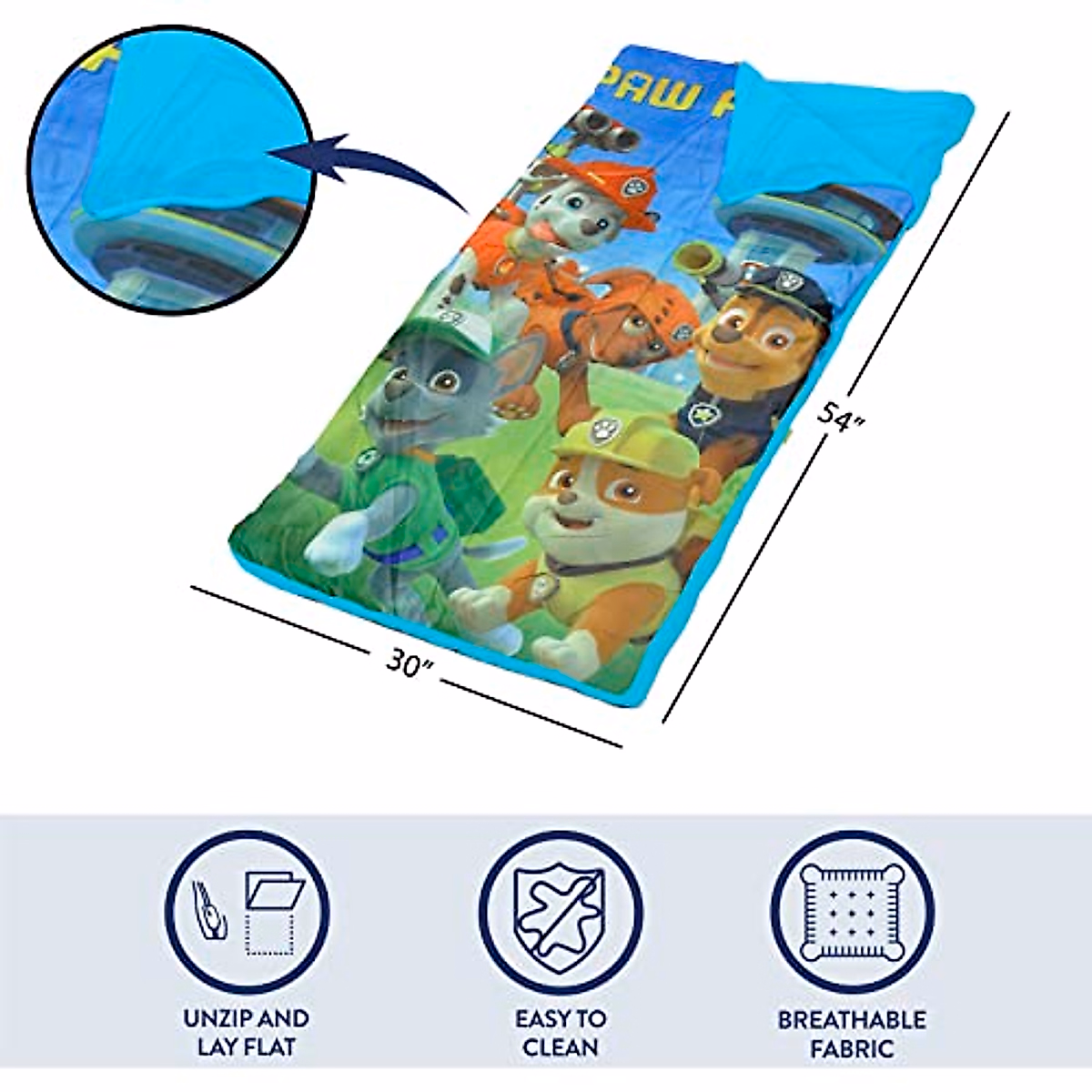 Nickelodeon Paw Patrol Drawstring Bag with Sleeping Sack