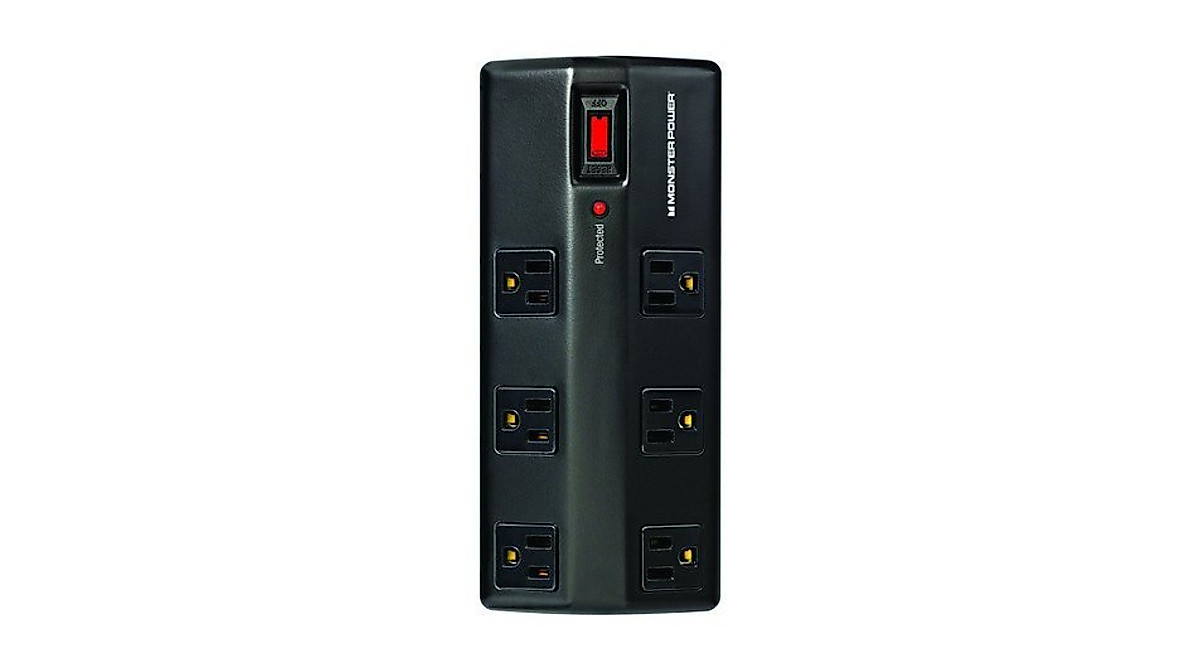 Monster Surge Protection Outlet Strip - 6 Outlet Power Hub