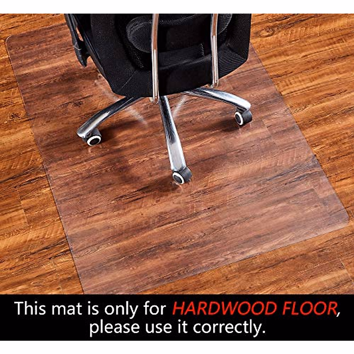 Office Chair Mat, 48"×36"-2mm Thick, Chair Mat for Hardwood Floor, Desk Chair Mat, Floor Protectors for Office Chairs, Office Mat, Office Mats for Rolling Chairs, Only for Hardwood Floor