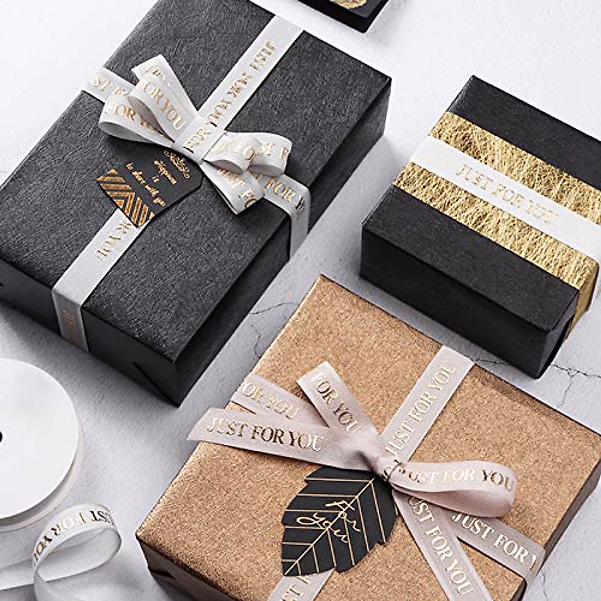 Cruxer Compatible for Brother P-Touch Embellish Gold Print on Pink Satin Ribbon TZE RE34 12mm 1/2" (0.47 Inch) Label Tape Replacement for P-Touch PT-D215e PTD210 H110 D400AD Cube Label Makers, 4 Pack