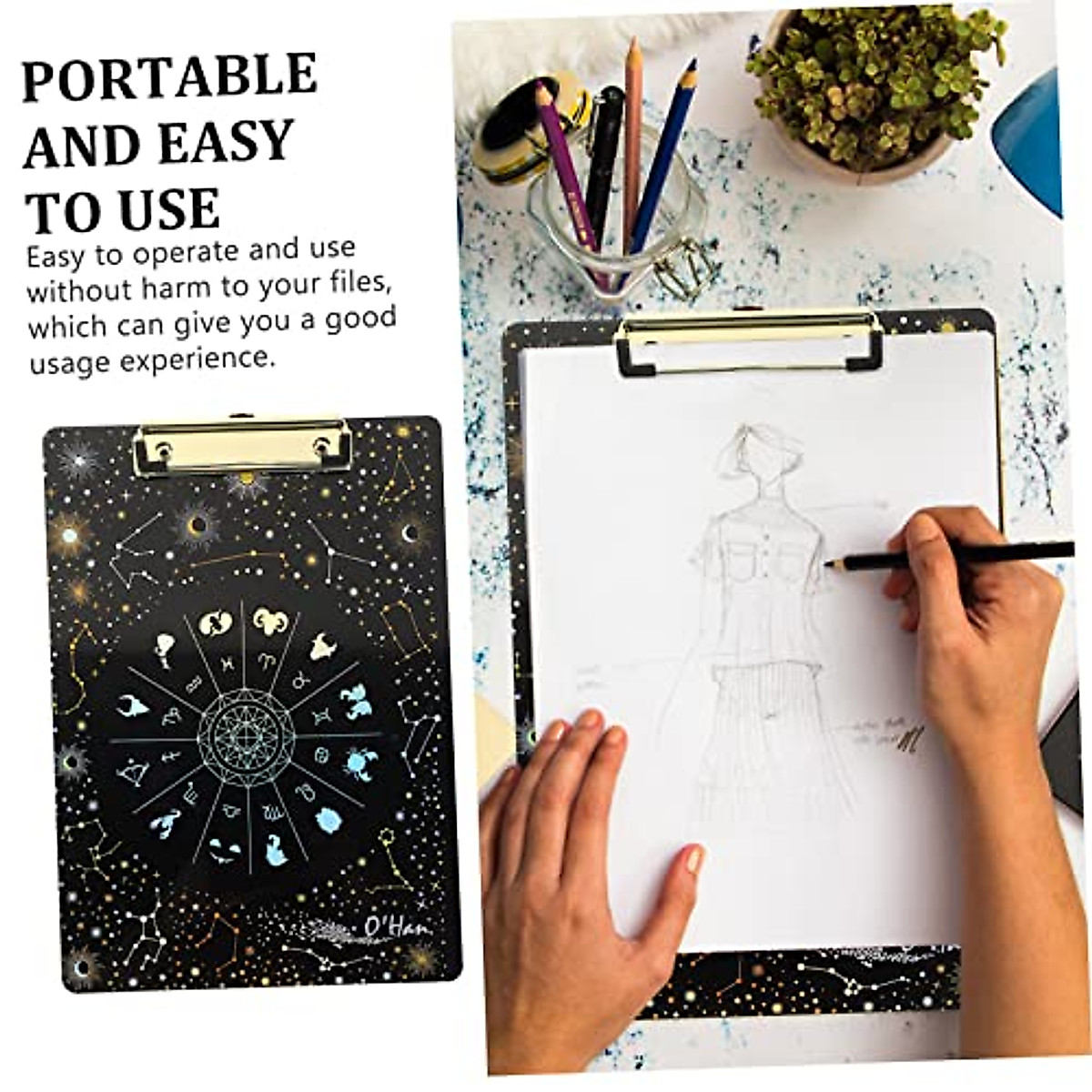 MAGICLULU 3pcs Paper Folder Folders File Office Size A Storage Board Clip Clipboard Writing Case Document Holder Letter Portable Low Clipboards Conference Exam Fashion for Practical with