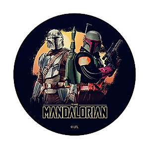 Star Wars: The Mandalorian & Boba Fett Team Up R15 PopSockets PopGrip: Swappable Grip for Phones & Tablets
