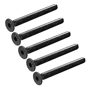 uxcell M8x80mm 10.9 Carbon Steel Countersunk Head Hex Socket Screw 8pcs