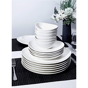 Sweese 7.8 Inch Plates Set of 6 & 42 Ounce Bowls Set of 4