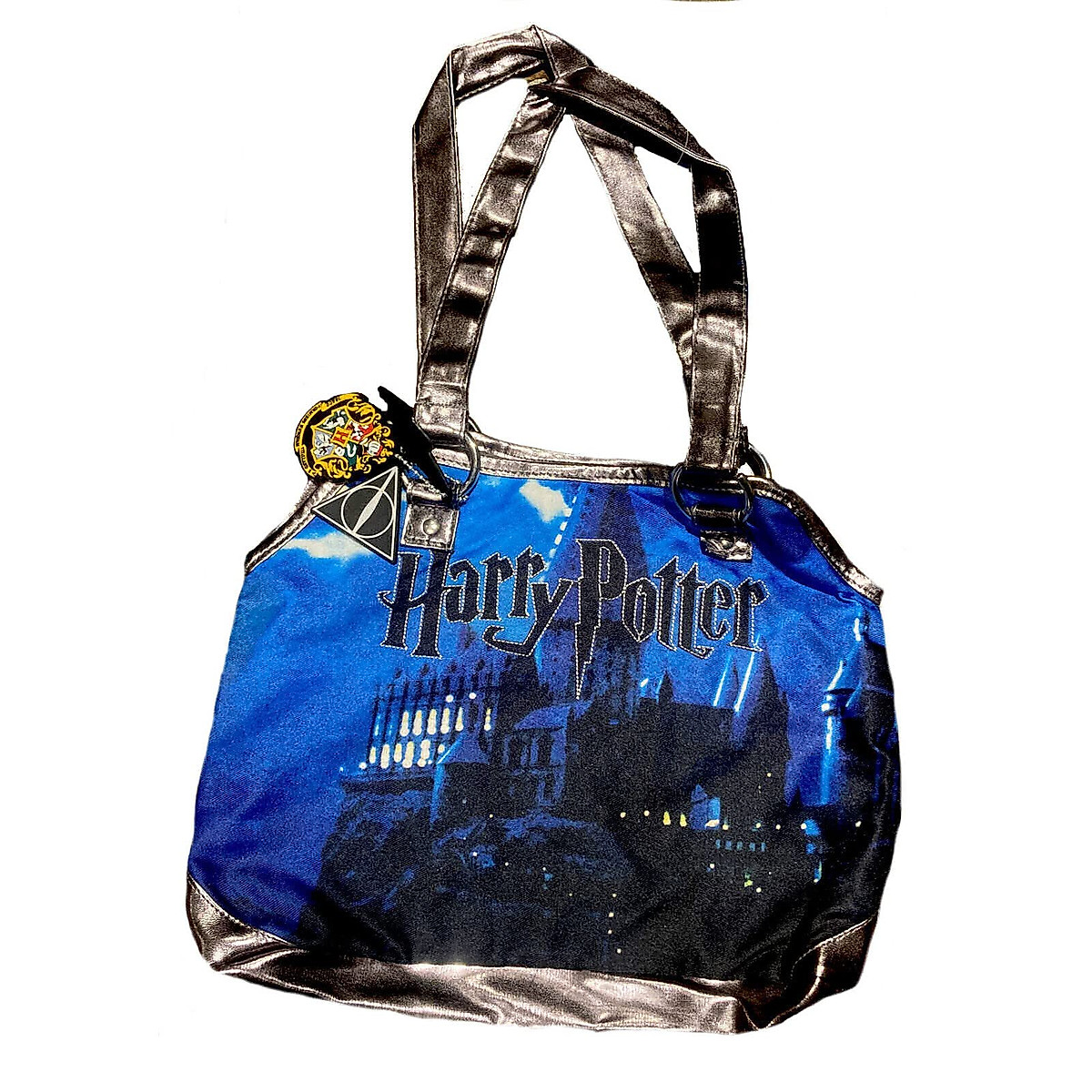 Harry Potter Deathly Hallows Hogwarts Castle Sublimation Bag and Charms