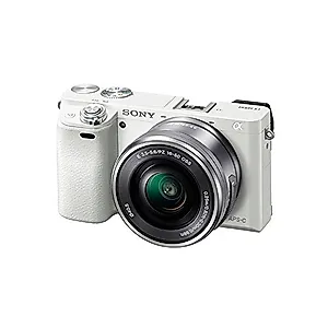 Sony Alpha a6000 Mirrorless Digital Camera with 16-50 mm Lens, 24 MP (White)