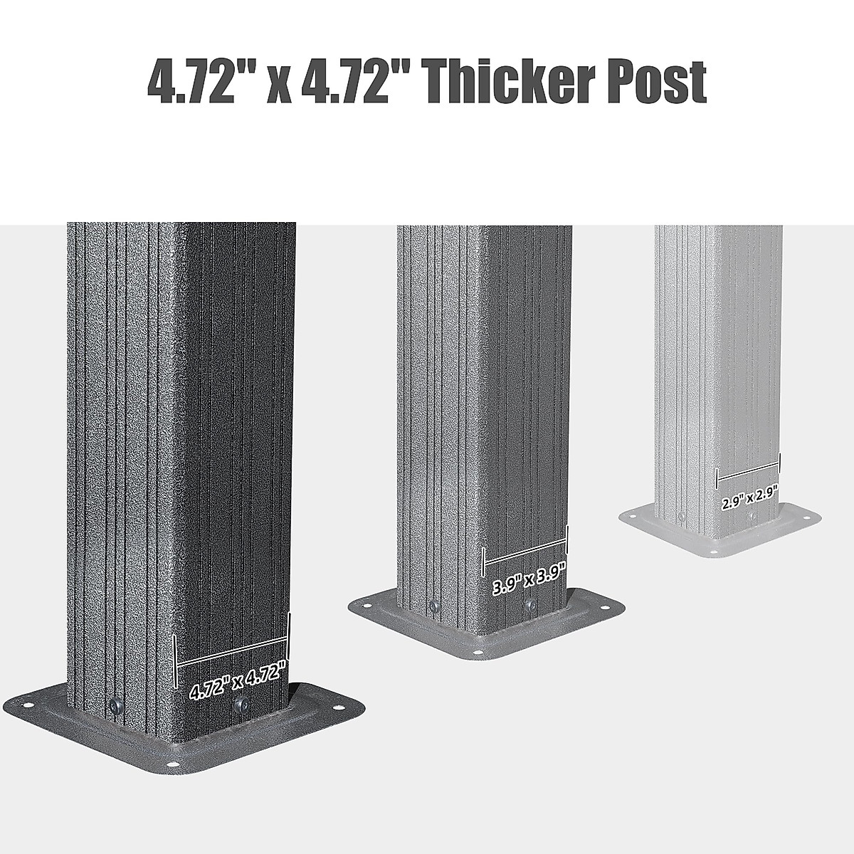 Domi 12' X 18' Hardtop Gazebo Outdoor Metal Gazebo with Galvanized Steel Double Roof Canopy, Aluminum Frame, Curtains and Netting for Patio, Deck, Garden, Grey