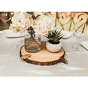 Set of (10) 8-9 inch Wood Slices for centerpieces! Wood Slice centerpieces, Wood Rounds, Tree Slices (8 inch)