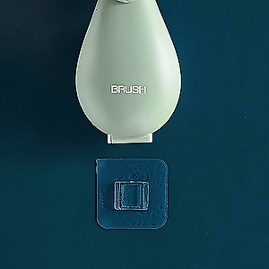 HEMUBAG WC Cleaner Brush Wall-Mounted Bowl Brush Holder Set Deep Cleaner No Dead Ends with Base for Bathroom