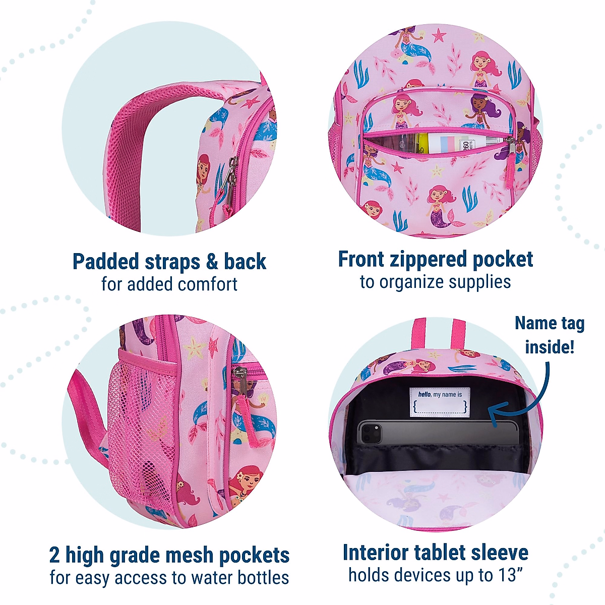 Wildkin Day2Day Kids Backpack for Boys and Girls, Measures 14.5 x 10.75 x 3.75 Inches Backpack for Kids, Ideal Size for School and Travel Backpacks (Firefighters)