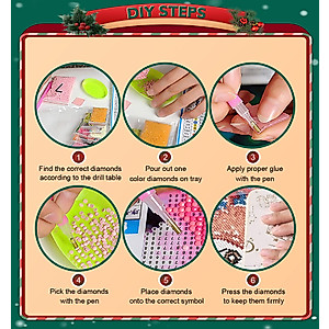 Diamond Painting Kits,Diamond Art Kit for Adults,5D Round Diamond Painting Kit Full Drill for Gift,Wall Décor