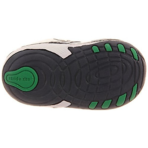 Stride Rite boys Srt Soft Motion Artie Athletic Sneaker, White/Navy, 3.5 Infant US