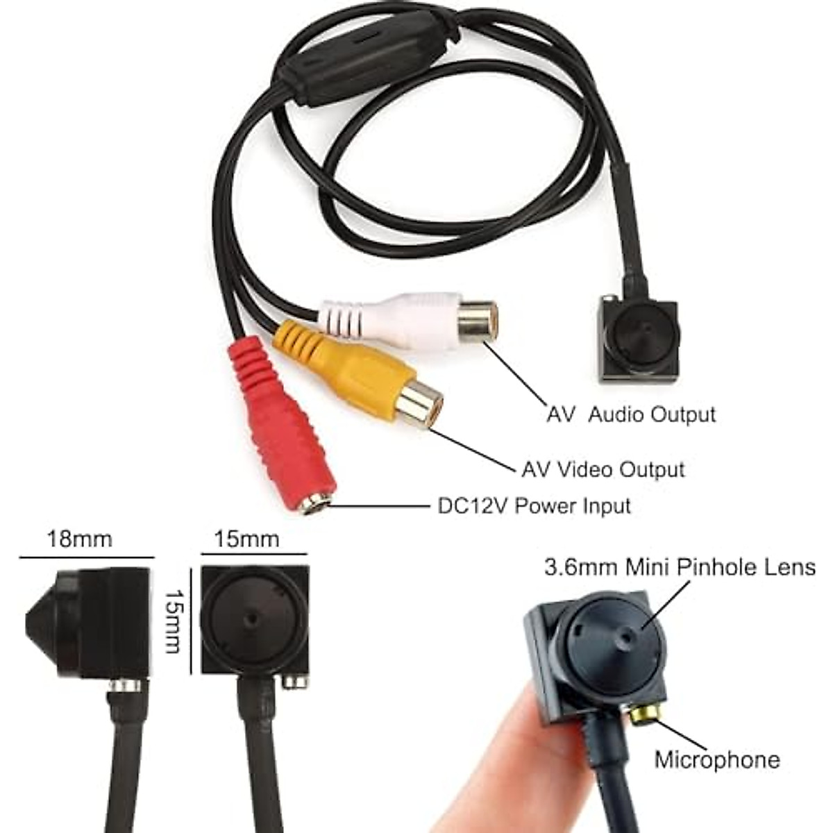 CCTV Hd Mini Security Camera 3.6mm 90degree 1000tvl Indoor Small CCTV Surveillance Camera Analog Camera(DST-260P1)