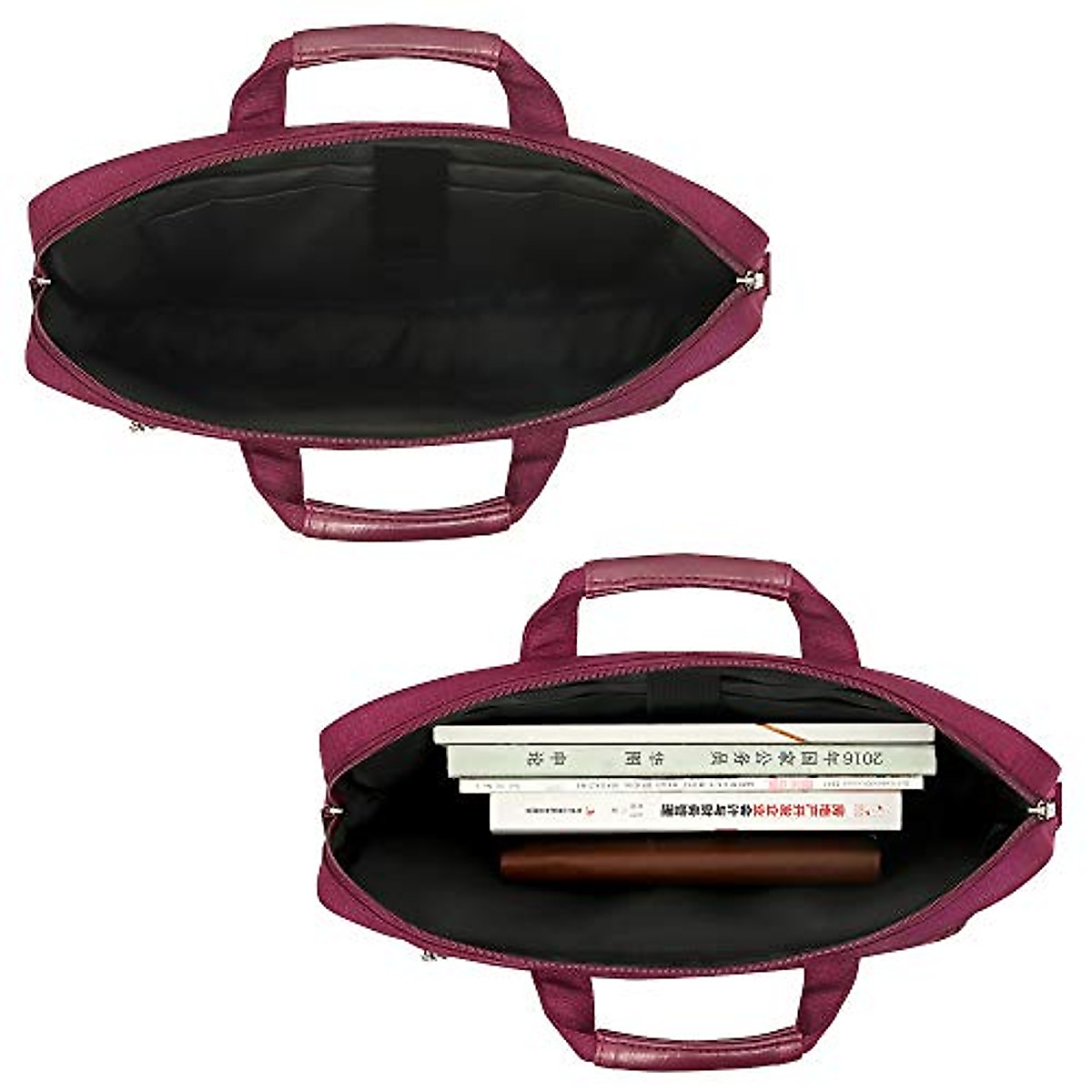 DOMISO 10.1 Inch Multi-Functional Laptop Bag Business Briefcase Waterproof Messenger Shoulder Bag for 10.1"-10.5" Laptops/Tablets/iPad Pro/iPad Air/Lenovo Yoga Book/Asus/Acer, Purple