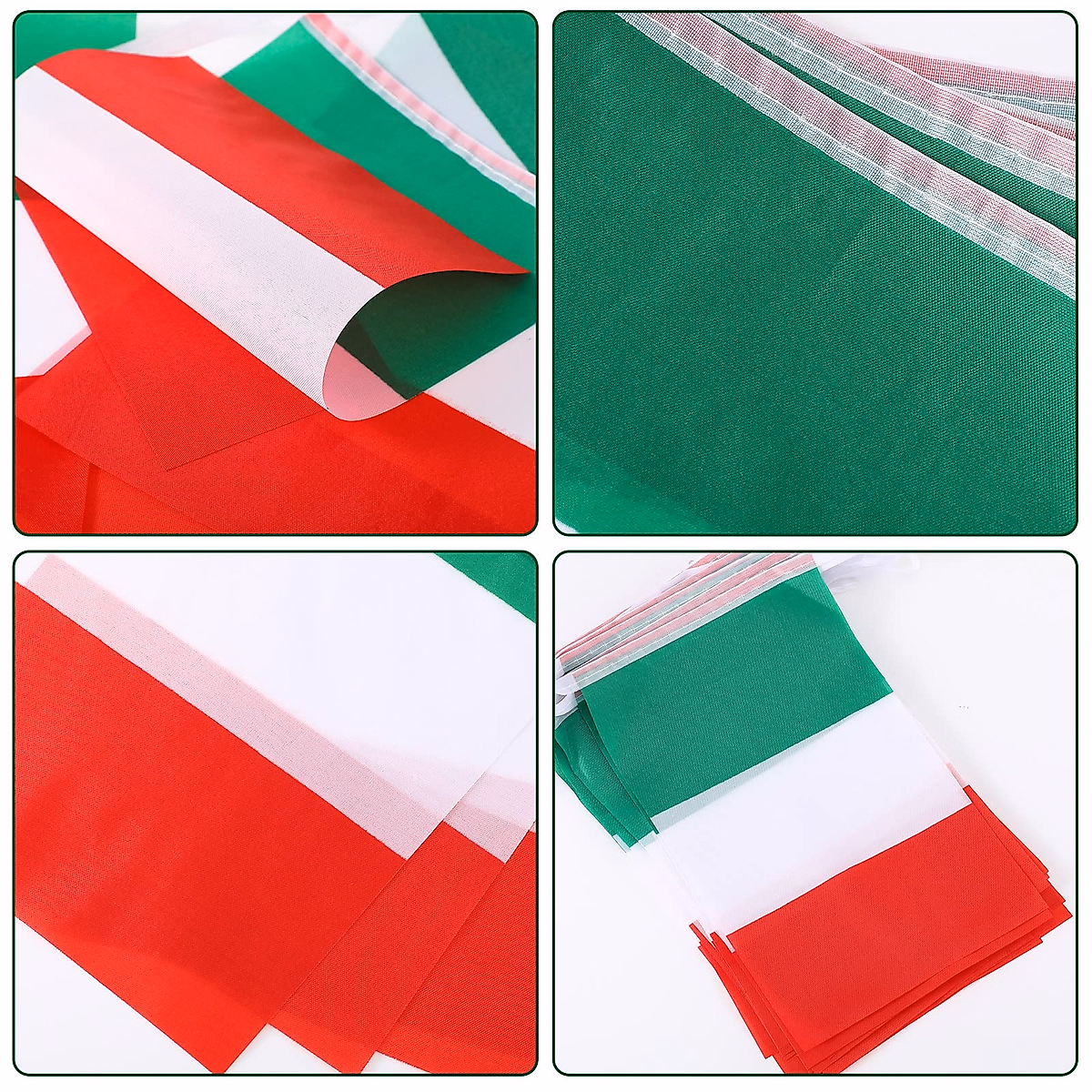 Italian Theme Party Decorations Italian Flag Tablecover Italy Republic String Pennant Banners, 33 Inches (Italy)