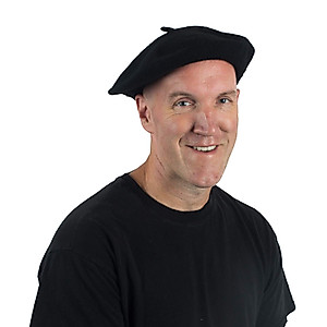 CoverYourHair Black Beret – French Beret Hat – Artist Hats – Fashion Parisian Style Wool Berets