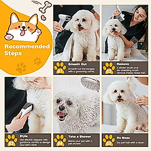 Pawaboo Dog Grooming Kit & Dog Hair Vacuum & Dog Dryer, Dog Grooming Clippers with Pet Grooming Tools for Shedding and Drying Pet Hair
