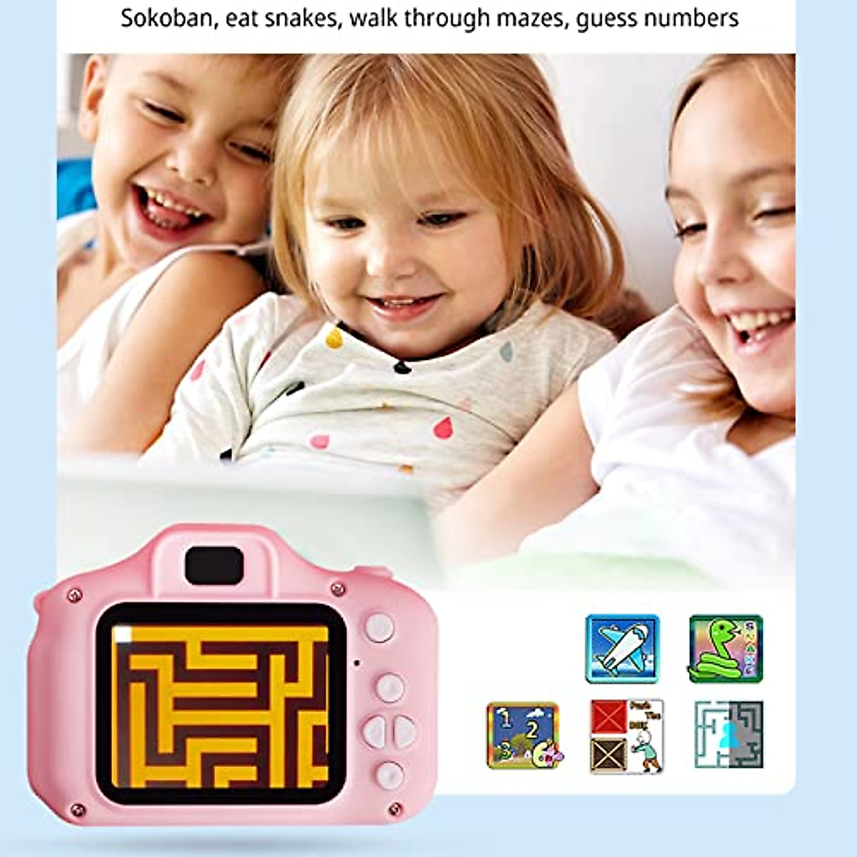 Digital Camera 2. 0Inch HD 1080P Dual Lens Children Digital Camera Video Recorder for Girls Boys Toddlers Gift