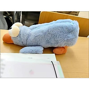 Otter Pencil Pouch, Plush Animal Stationery Pouch, Pencil Case Bag Box Stocking Stuffers Cute Creative Animal Cartoon Large Capacity Shark Bird Zipper Organizer Storage Bag Box (Hummingbird)