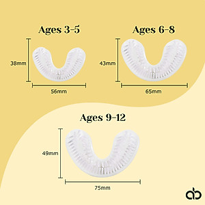 autobrush Single Sided U Shaped Nylon Brush Head Replacements, Soft and Unique 360° Nylon Bristles, Automatic Toothbrush Head Accessories,-Adults and Kids Sizes (Adults, XL, 1 Pack)