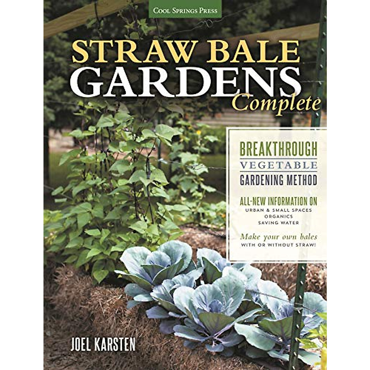 BaleBuster4 Starter Kit Includes Straw Bale Gardens Complete Book with Instructions for Step-by-Step Garden Set up.