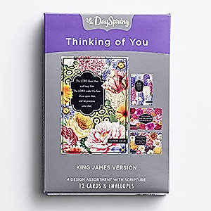 DaySpring Thinking of You - Inspirational Boxed Cards - Wild Flowers - 60936,Multi