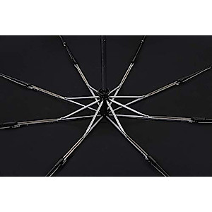 JOURNOW X-Large 8 Ribs Windproof Automatic Travel Umbrella with 210T Heavy Coating (Green)