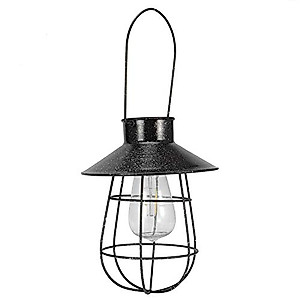 Solar Hanging Light, Weatherproof Outdoor Hanging Lamp, Iron Art Hollow Automatical for Home Decoration Gardens, Courtyards, Porches
