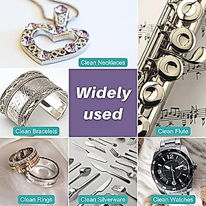 CATIFLIN 3pcs Multi-Layer Jewelry Cleaning Cloth, Large Polishing Cloth, 100% Cotton Jewelry Cleaning Cloth for Gold, Silver and Platinum Jewelry (Purple, 10"X12")