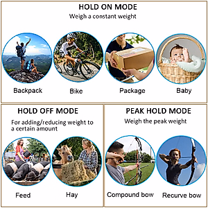 Fishfun Digital Fish Scale, Electronic Hanging Fish Weight Scale with Large Handle & Measuring Tape, 110lb/50kg Fishing Scale, 3 AAA Batteries Included, Fishing Gifts for Men