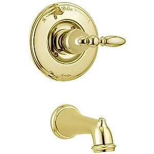 Delta T14155-PBLHP Victorian Monitor 14 Series Bathtub Trim without Handle, Polished Brass