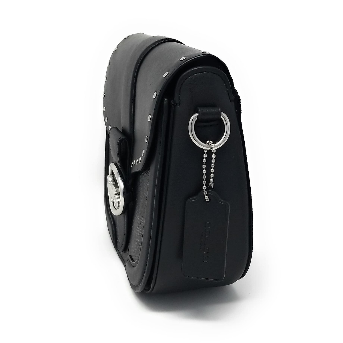 COACH Women's Georgie Saddle Bag (Black Graphite)